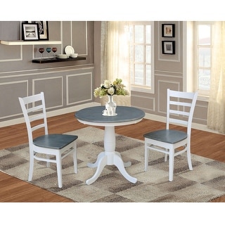 30" Round Top Pedestal Table With 2 Emily Chairs - Set of 3 Pieces - Bed Bath & Beyond - 30886190